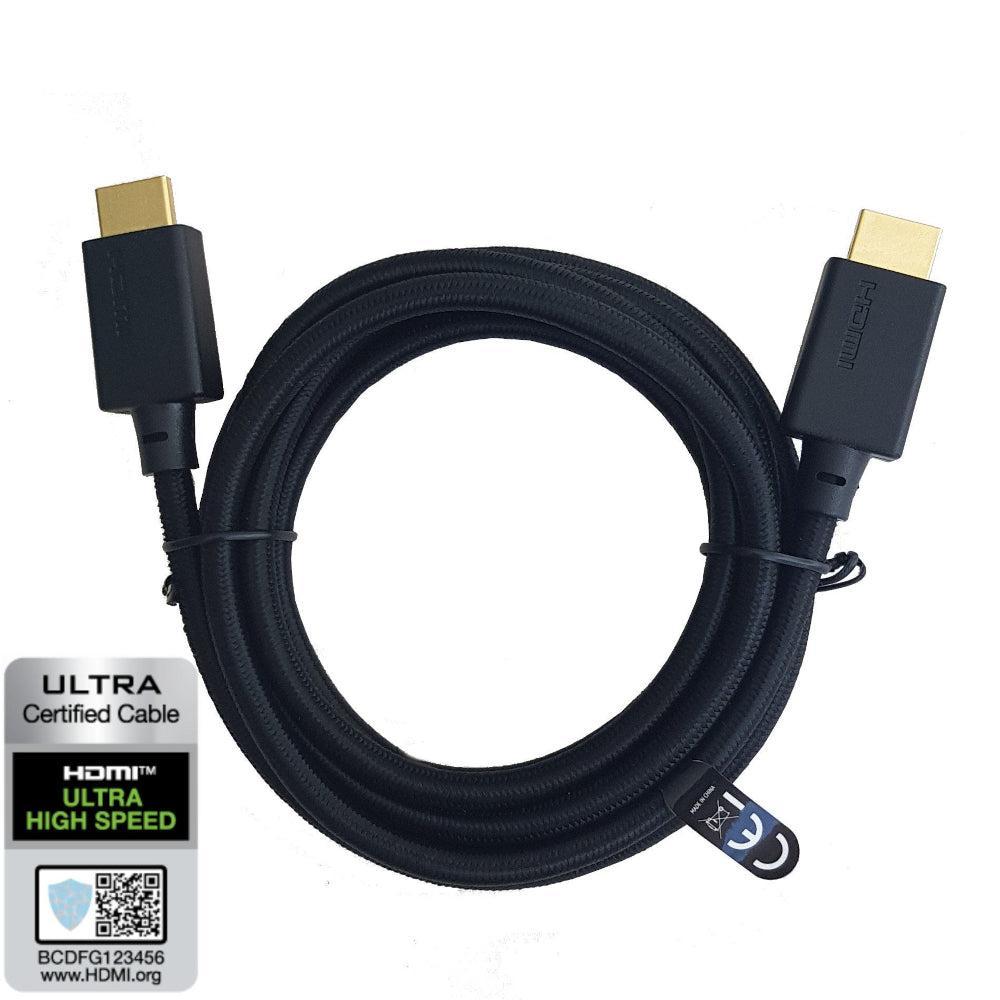 NÖRDIC CERTIFIED CABLES 2M HDMI2.1 Ultra High Speed 8K 60Hz 4K 120Hz 4